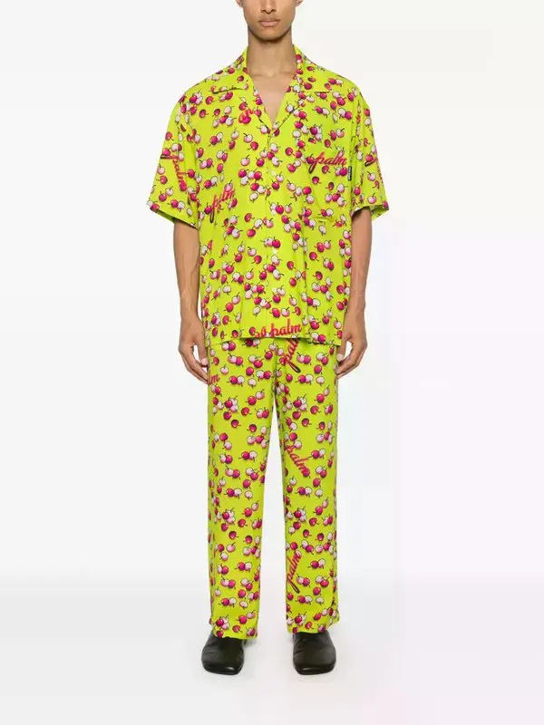 Palm Angels Cherry-print Trousers