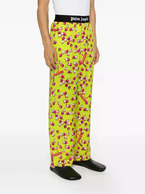 Palm Angels Cherry-print Trousers