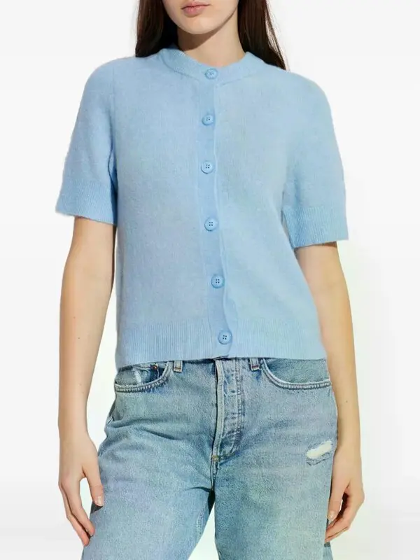SAMSOE SAMSOE Cashmere Button Cardigan - Blue