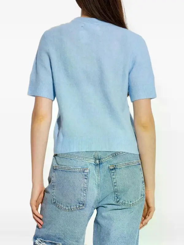 SAMSOE SAMSOE Cashmere Button Cardigan - Blue