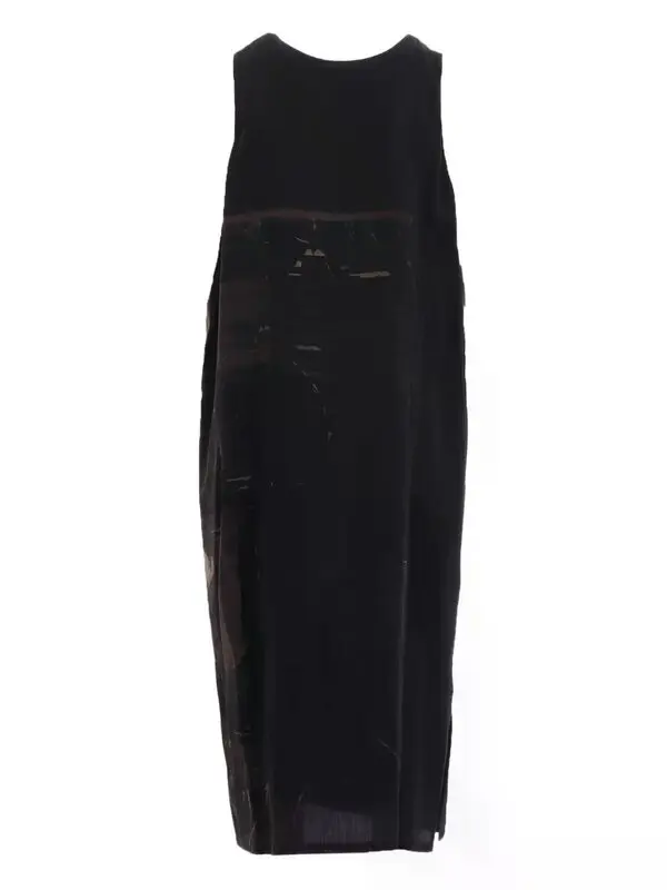 Y’s Printed Sleeveless Midi Dress