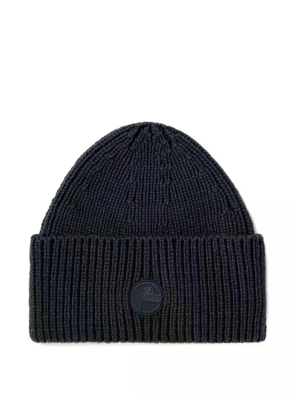 Fusalp Ribbed Knit Beanie Hat - Blue