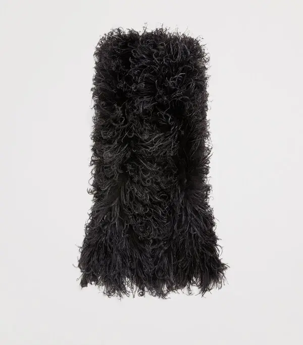 Valentino Garavani Feather Scarf - Black