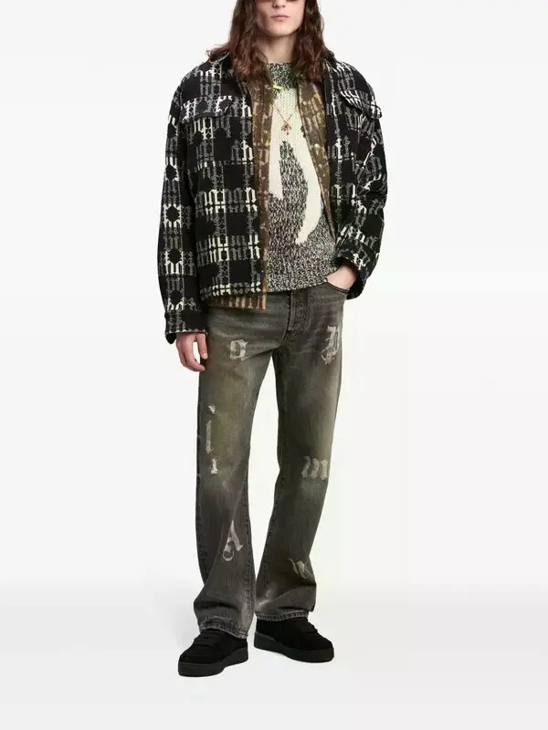 Palm Angels Logo-patch Loose Jeans