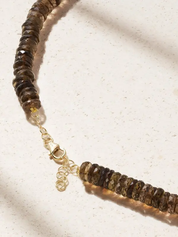 Jia Jia Gold Multi-stone Necklace With Moonstone And Diamonds