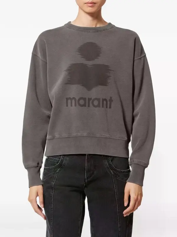 MARANT ETOILE Logo Detail Sweatshirt - Grey