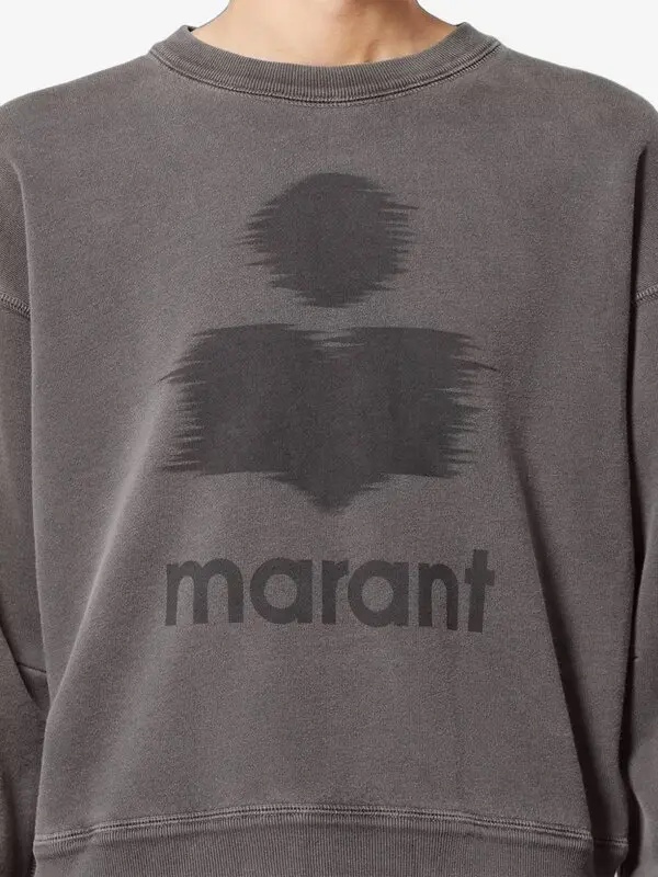 MARANT ETOILE Logo Detail Sweatshirt - Grey