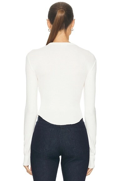 GRLFRND Scoop Hem Long Sleeve Tee