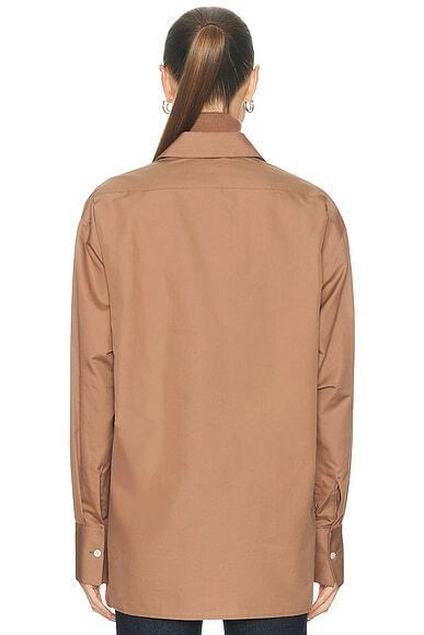 Renggli Cotton Silk Button Up Top - Amber