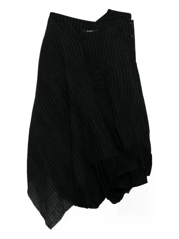 LIMI FEU Striped Gauze Pleated Skirt