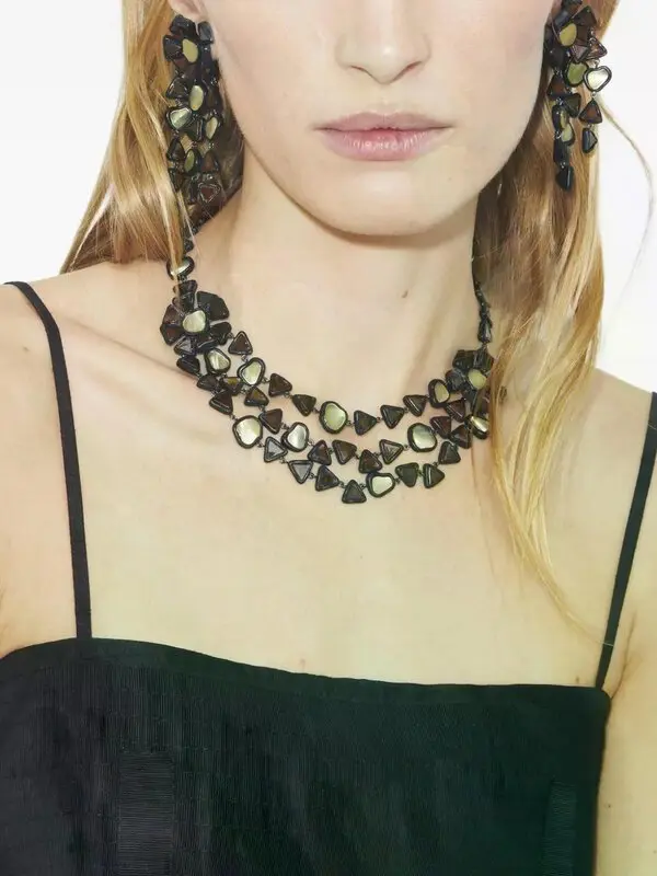 Tory Burch Curiosity Triple Strand Necklace