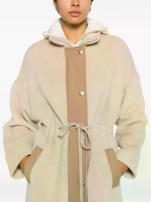 Eleventy Zip-up Coat With Drawstring Detail