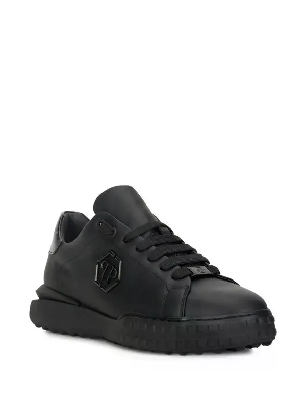 Philipp Plein Hexagon-logo Leather Lace-up Sneakers