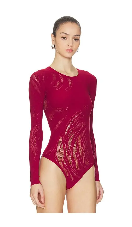 Wolford Rose Net Bodysuit
