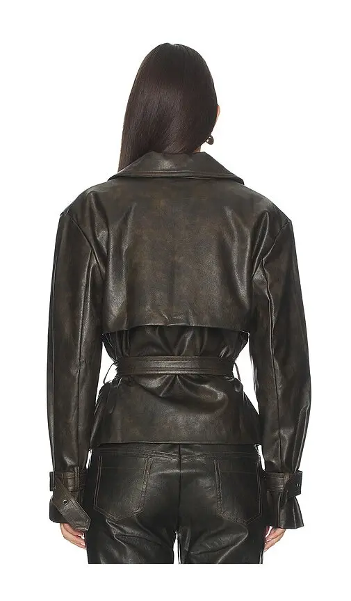 OW Daphne Faux Leather Jacket