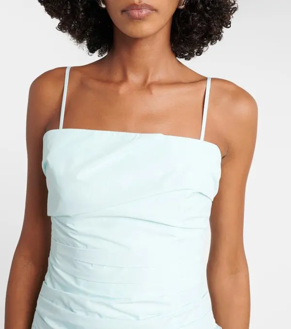 Simkhai Arie Pleated Bustier Dress - Blue