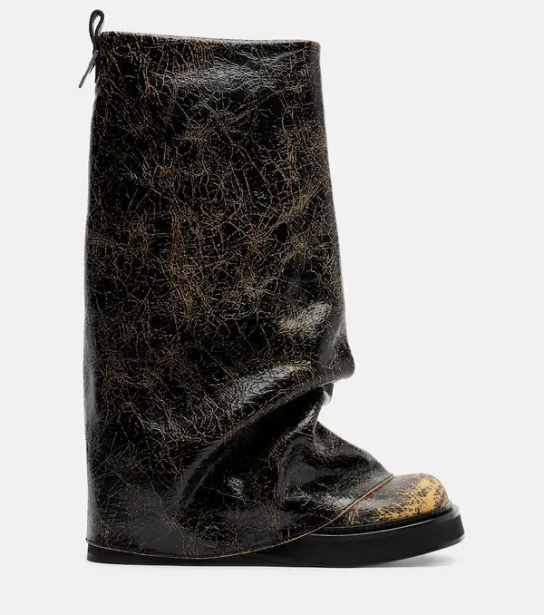 Attico Robin Leather Knee-high Boots
