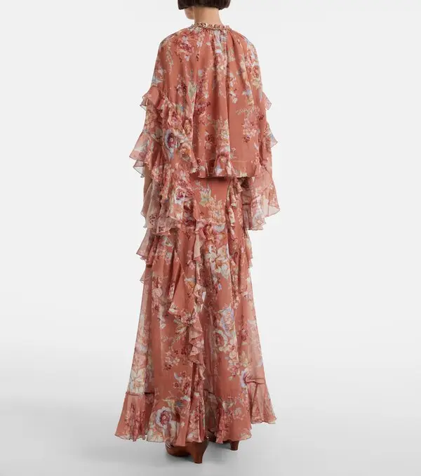 Zimmermann Awaken Floral Maxi Skirt - Multicoloured