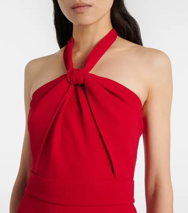 Elie Saab Draped Halterneck Gown