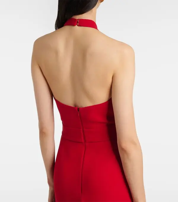 Elie Saab Draped Halterneck Gown