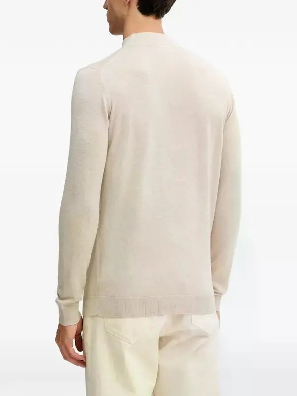 Karl Lagerfeld Mock Neck Sweater - Neutrals