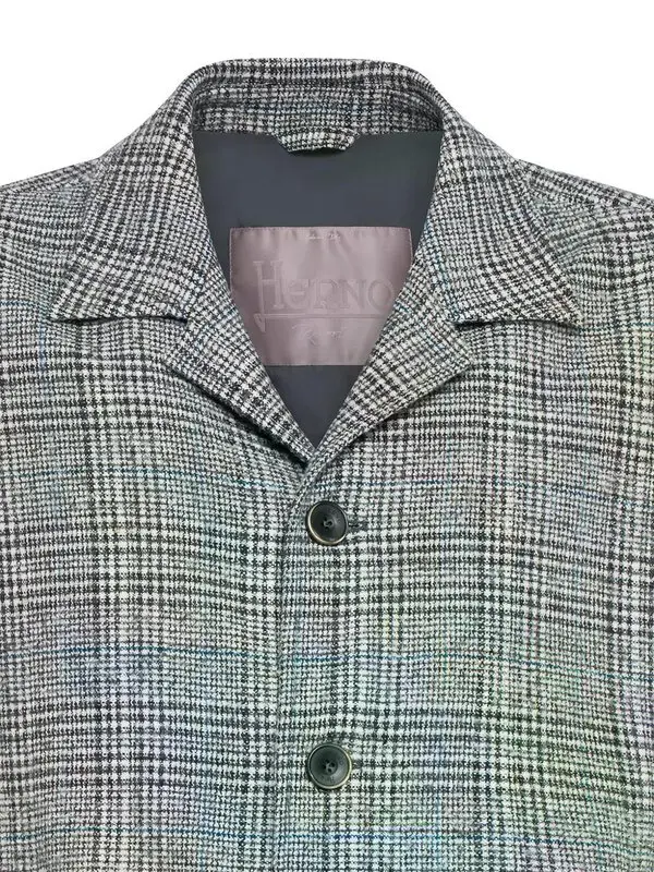 Herno Checked Button Blazer