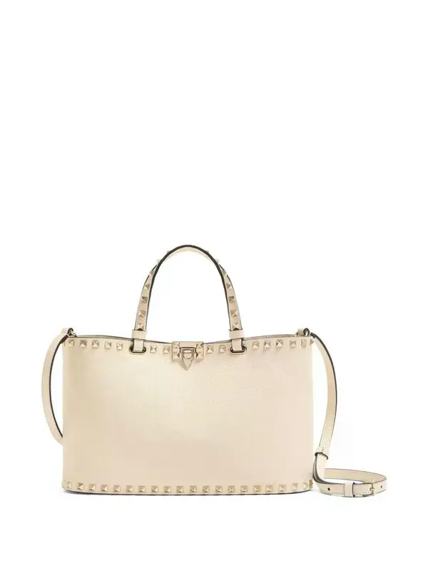 Valentino Garavani Rockstud Grainy Shopper Bag