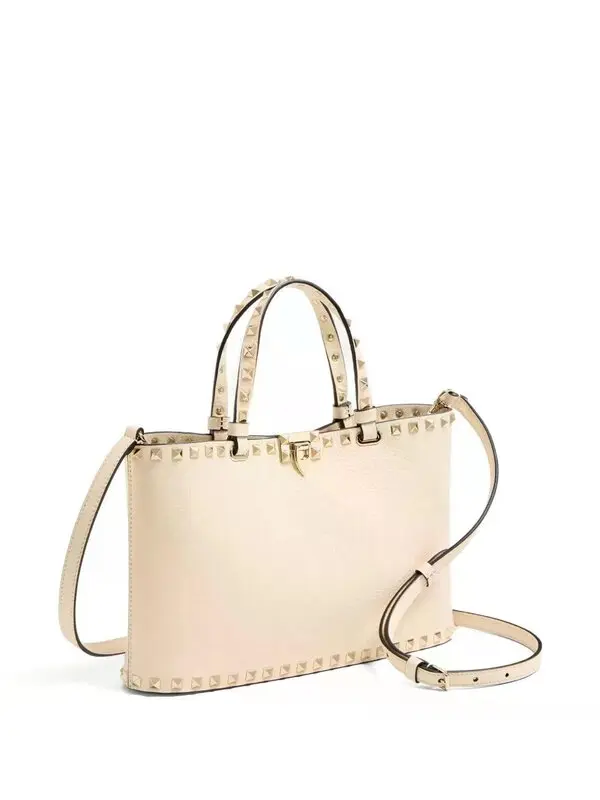 Valentino Garavani Rockstud Grainy Shopper Bag