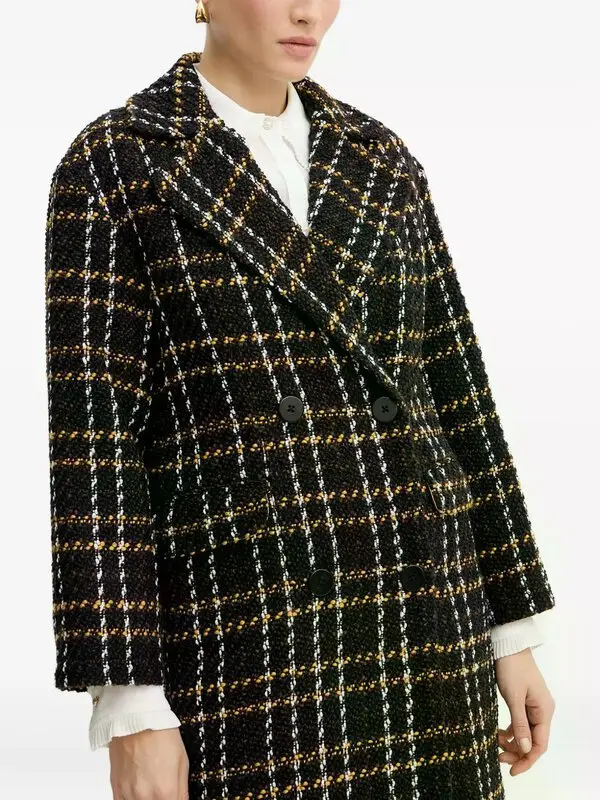 SILVIAN HEACH Checked Double-breasted Coat
