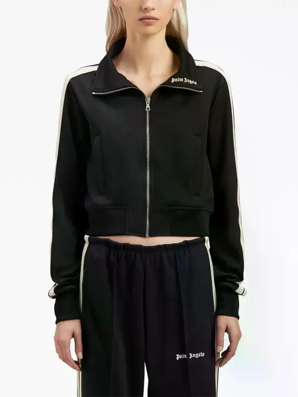 Palm Angels Side Stripe Track Jacket - Black