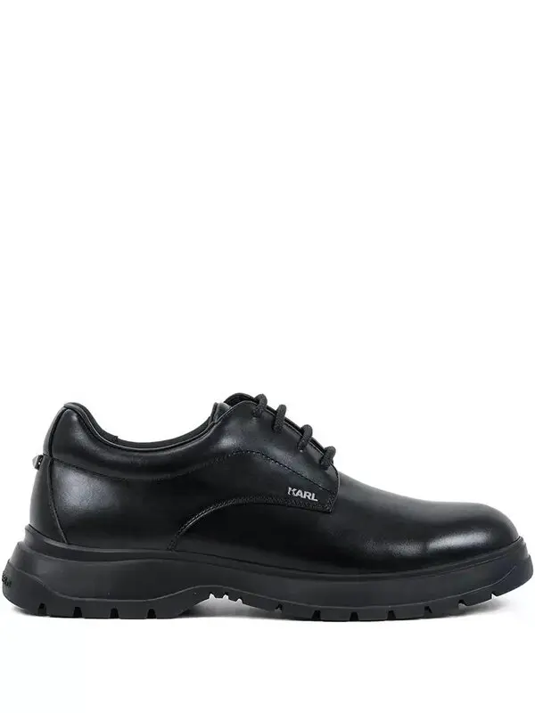 Karl Lagerfeld Magnus Lace-up Derby Shoes - Black