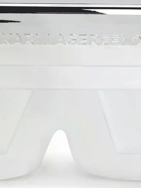 Karl Lagerfeld Ikon K Clutch Bag - Silver