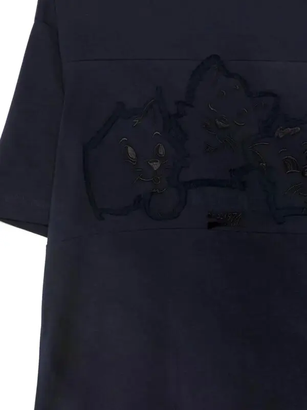 Iceberg Embroidered Detail Cotton T-shirt