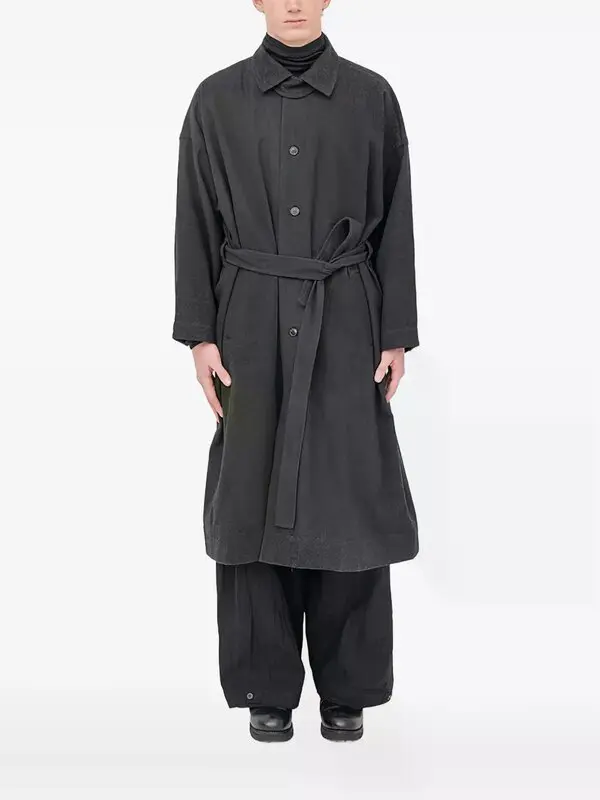 JAN JAN VAN ESSCHE Split Coat With Belt Detail