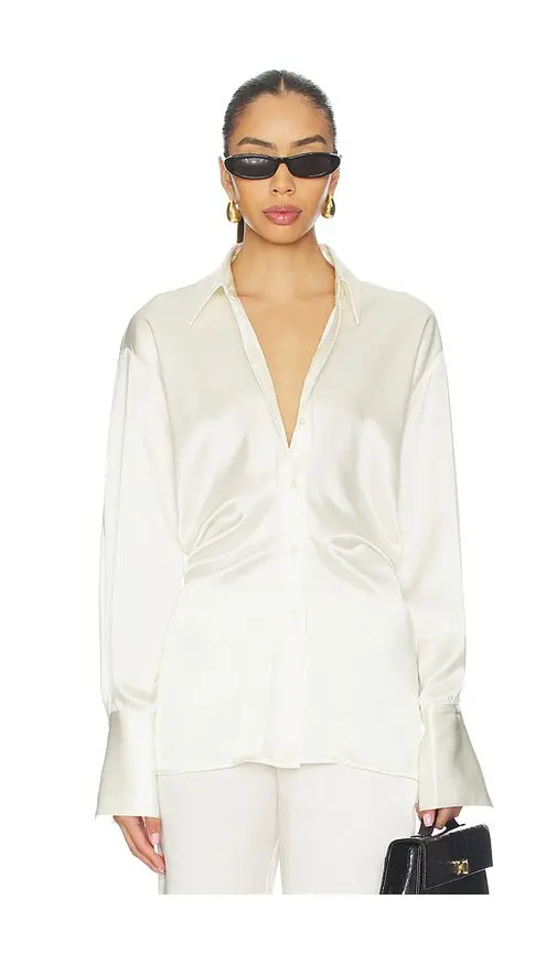 EAVES Sigrun Slouch Waist Blouse - Ivory