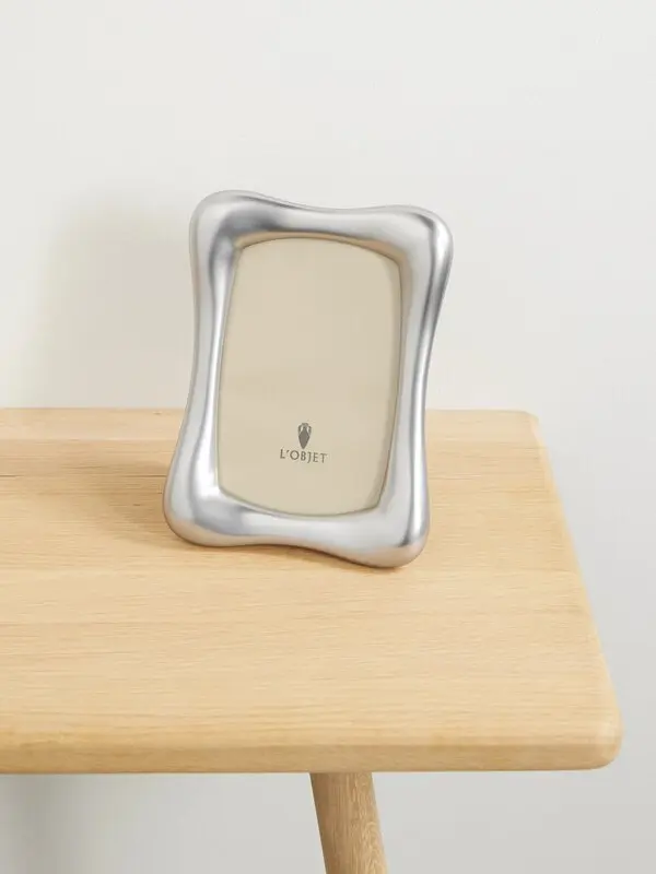 L'Objet Anton Platinum-plated 4x6" Picture Frame