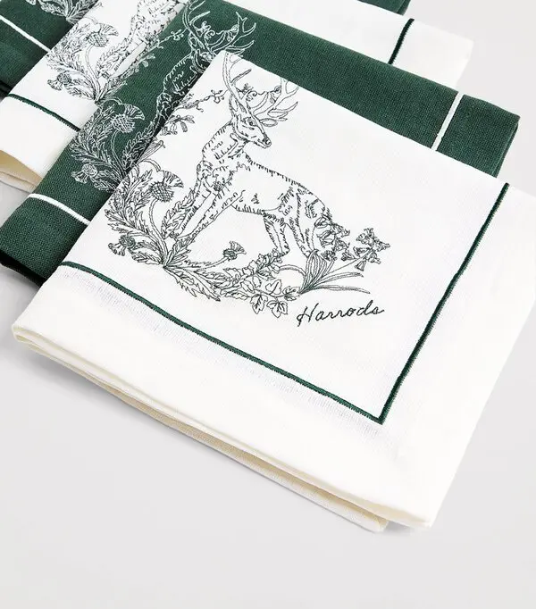 Harrods Cotton-linen Toile Napkins