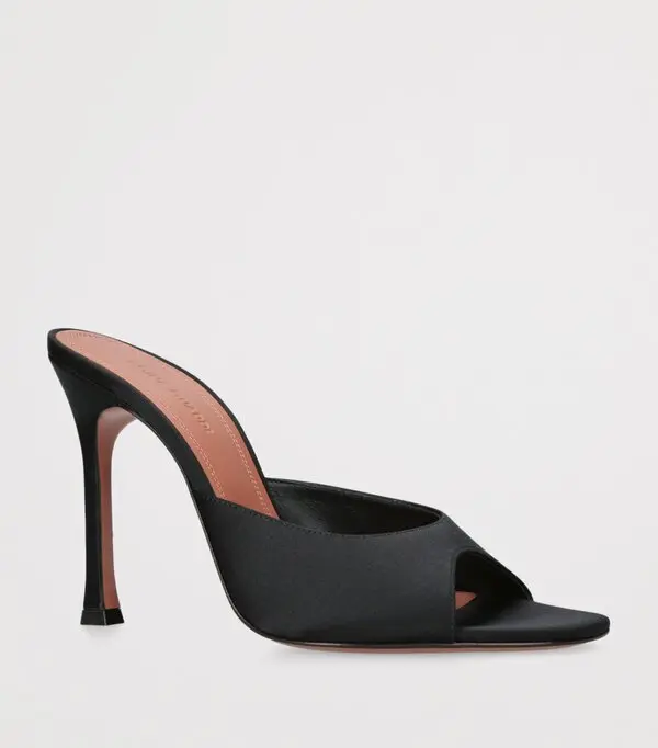Amina Muaddi Satin Alexa Mules 105