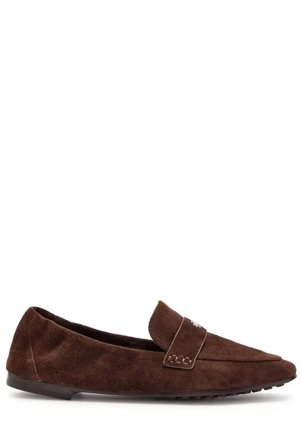 Tory Burch Suede Loafers - Brown