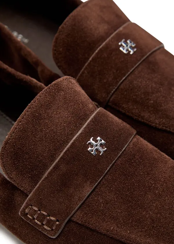 Tory Burch Suede Loafers - Brown