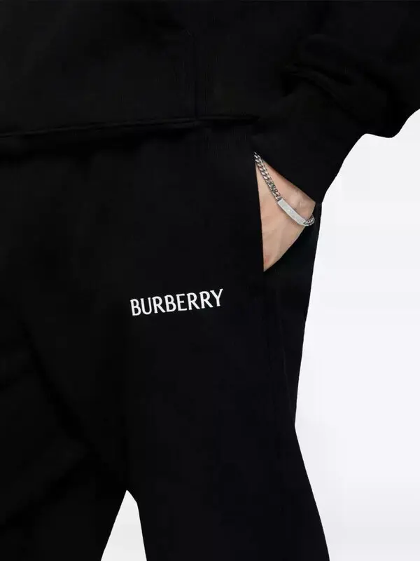 Burberry Logo Cotton Track Pants