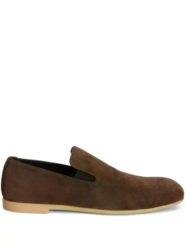 JIL SANDER Suede Slip-on Loafers