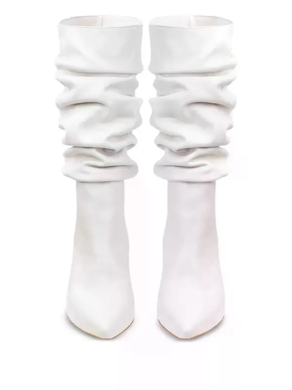 GINISSIMA Eva Slouch Design Boots - White