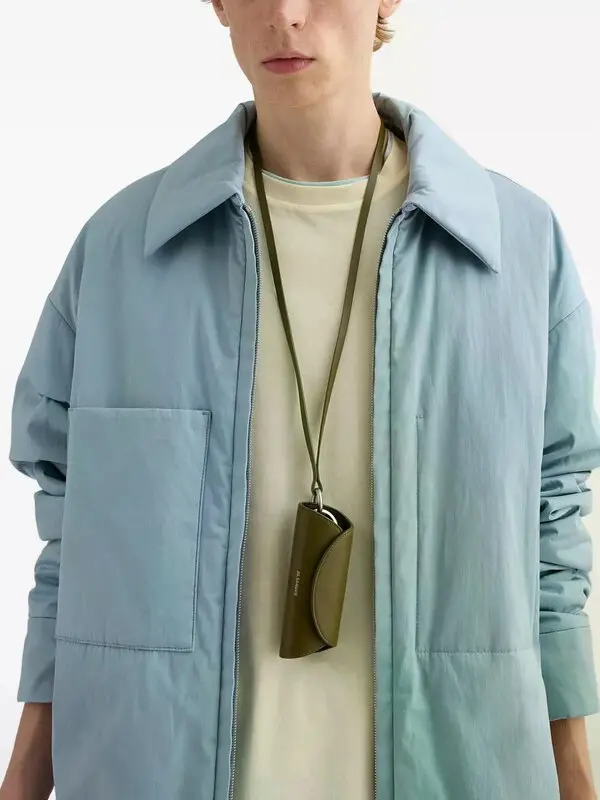 JIL SANDER Cannolo Strap Keyring - Green