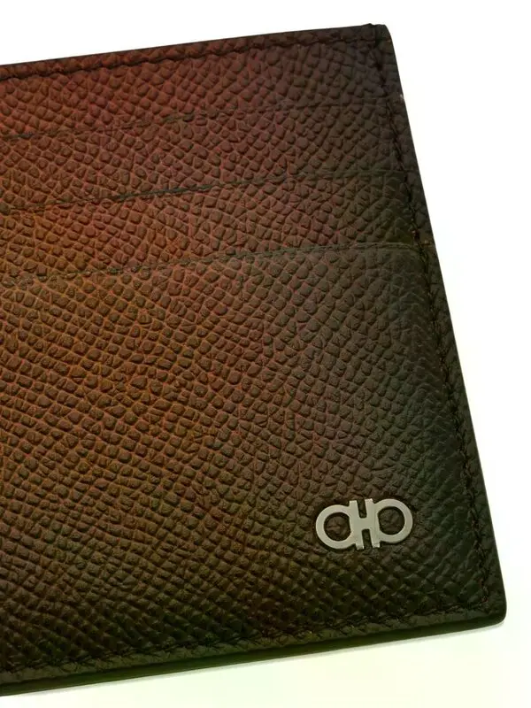 FERRAGAMO Gancini Grained Card Holder