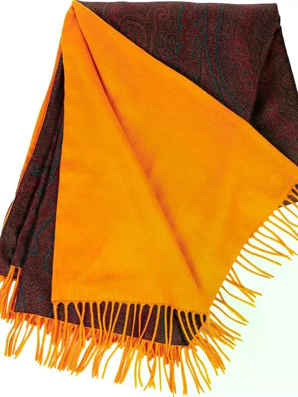 Etro Paisley-pattern Fringed Scarf