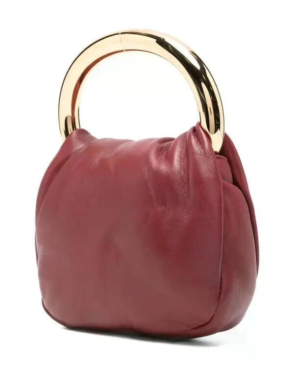 Blumarine Mini Leather Tote Bag With Top Handle
