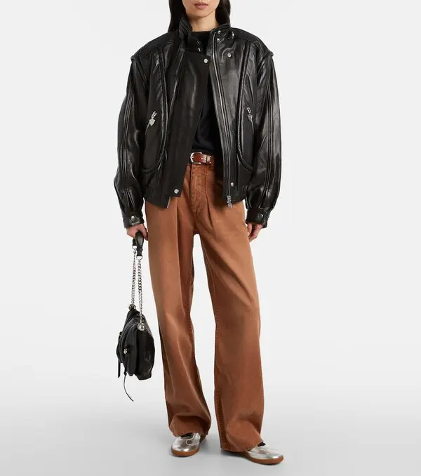 Isabel Marant Étoile Kaycee Metallic Leather Sneakers - Silver