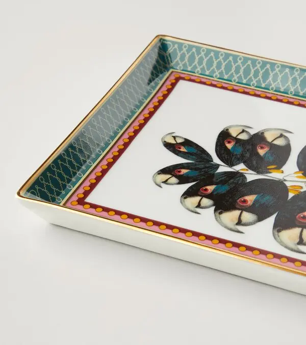 La DoubleJ Parrotstem Porcelain Decorative Tray