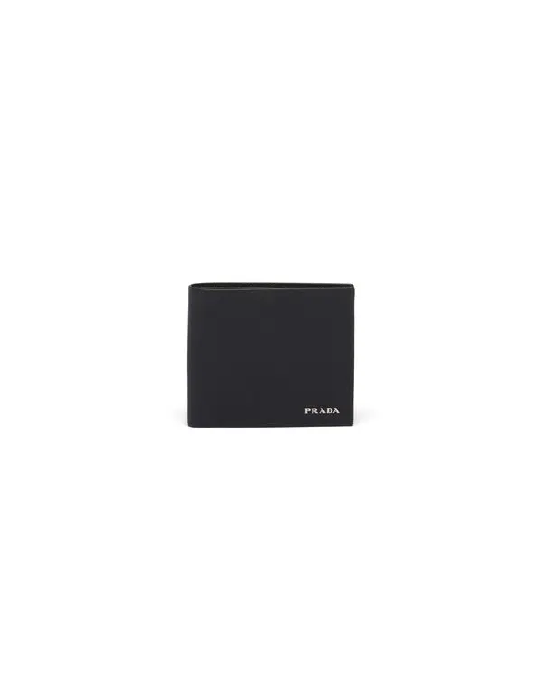 Prada Saffiano Leather Wallet - Black